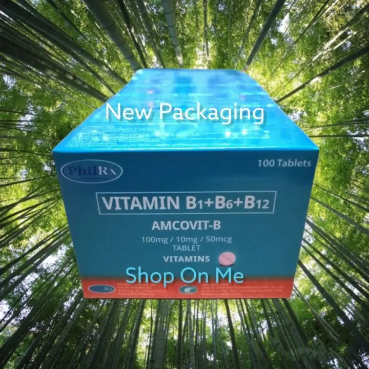 Flash sale (New Packaging) AMCOVIT-B Vitamin B-complex 100 tablets B1 ...