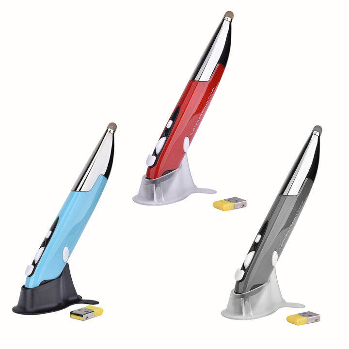 PR-06 3 in 1 Stylus Pen RF 2.4GHz Wireless Mouse Pen Presenter PPT ...