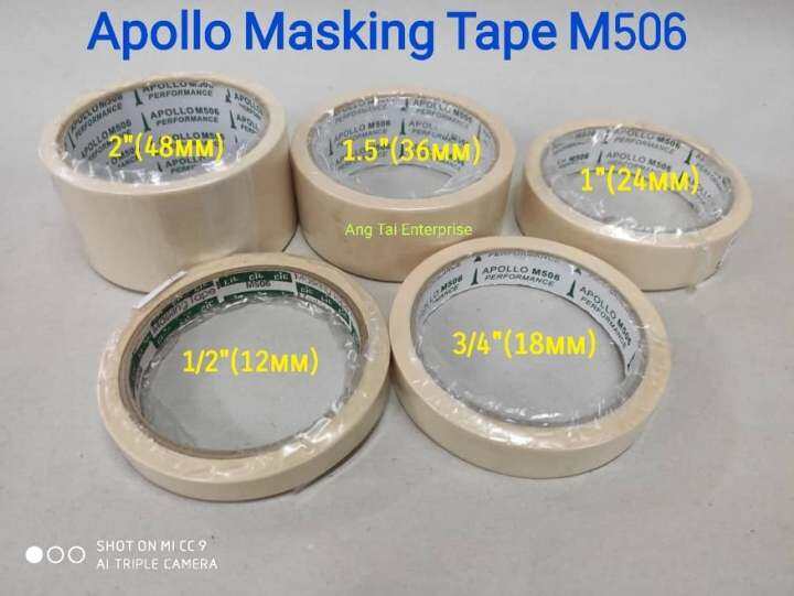 Apollo M506 Performance Masking Tape 1roll 18mm x 18Y | Lazada