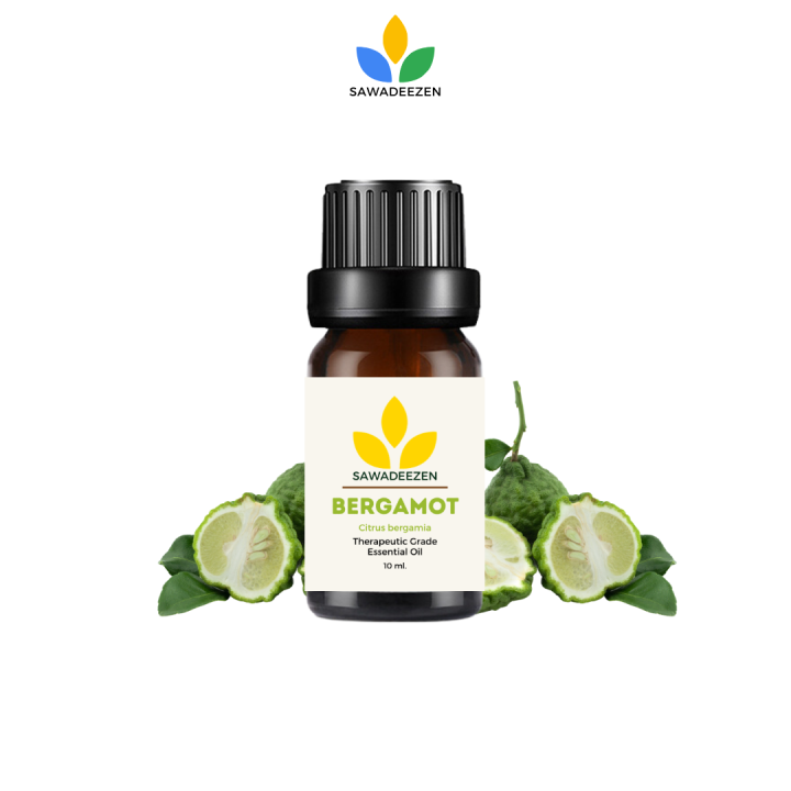 Bergamot Essential Oil, 100% Pure, Therapeutic Grade, 10 ml น้ำมันหอมระเหย กลิ่น มะกรูด เกรด ...