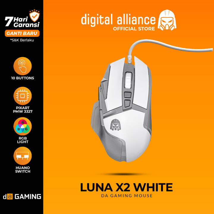 Digital Alliance Mouse Gaming LUNA X2 RGB Ergonomic Design with Optical ...