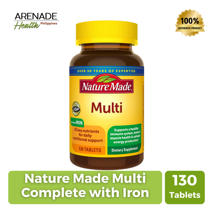 Nature Made Multi Complete with Iron 130 Tablets | Lazada PH