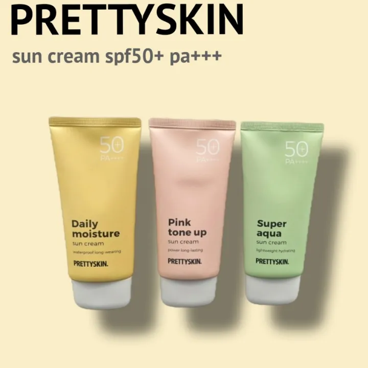 [PRETTYSKIN] Pink tone up/Super aqua/Daily moisture/No Sebum Tone Up ...