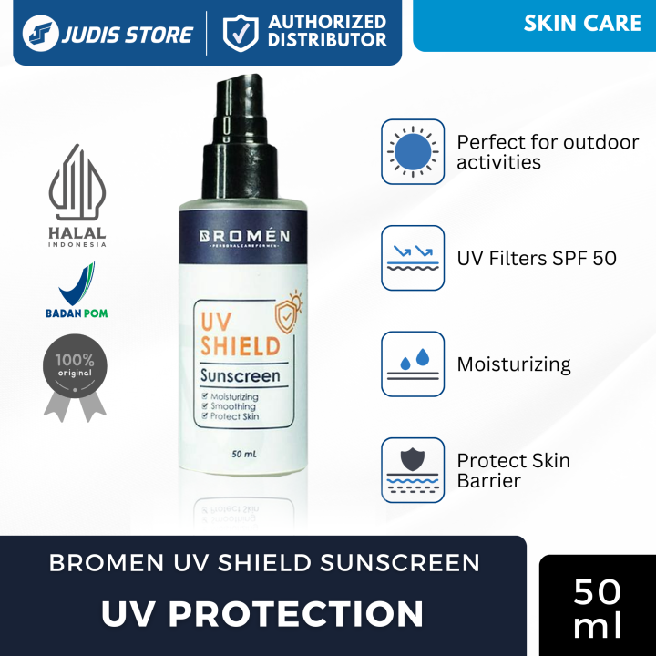 BROMEN UV SHIELD SUNSCREEN 50ml - Sunscreen Pria Yang Hadir Dalam ...