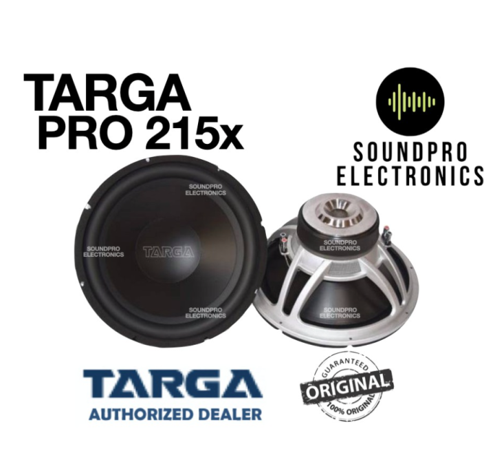 TARGA PRO-215x Subwoofer Speaker 15” 700 watts 4 ohms Dual Magnet ...