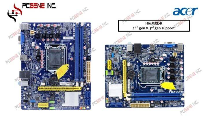 Socket 1155 D3 Motherboard FOXCONN H61MXE-K (Preloved) (With Universal ...