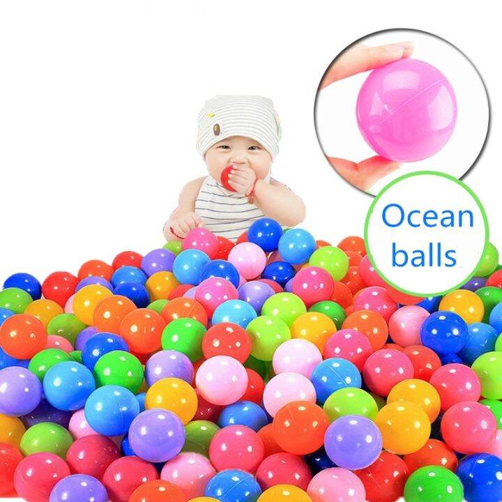 Baby plan 10 Pcs Multicoloured Soft Pit Balls, Plastic Play Balls Ocean ...