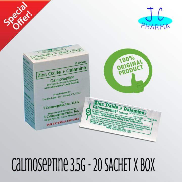 CALMOSEPTINE 3.5g (20 sachet x box) | Lazada PH