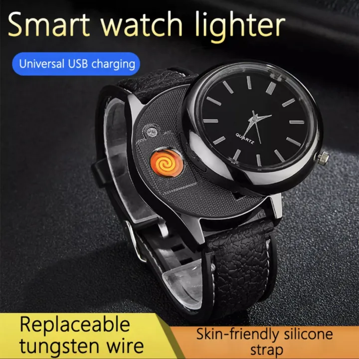 #F-779 Watch Men/woman Electronic Lighter USB Rechargeable Watch ...