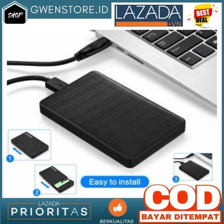Casing Hardisk Eksternal HDD Enclosure 2.5 Inch USB Type A to USB Type ...