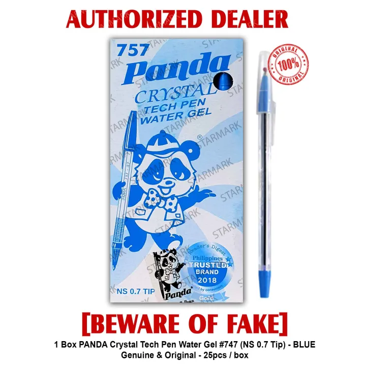 Panda Crystal Ballpen Ballpens BLACK BLUE RED #757 - 25pcs per box Ball ...