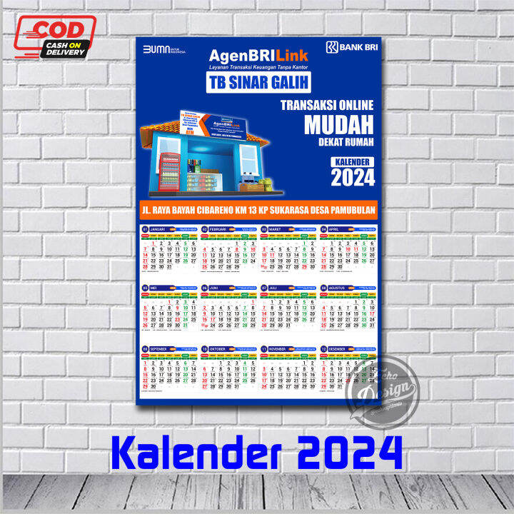 Kalender Brilink 2024 Custom isi 50 pcs | Lazada Indonesia