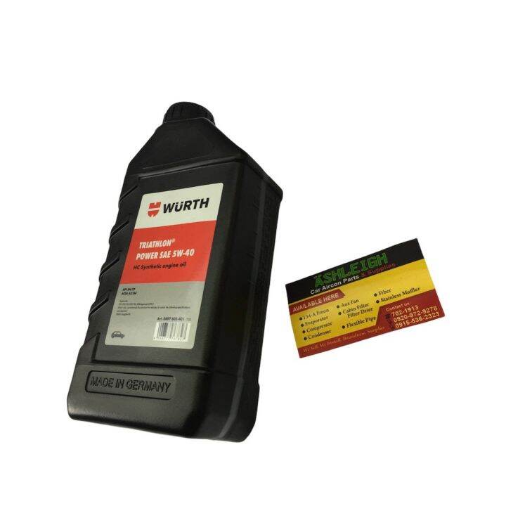 Wurth 5W-40 Fully Synthetic Engine Oil Gas and Diesel COD☸☑ plpnlv ...