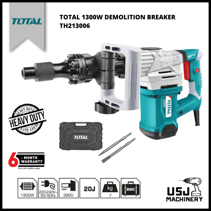 TOTAL 1300W Demolition Breaker TH213006 | 6 Months Warranty | Lazada