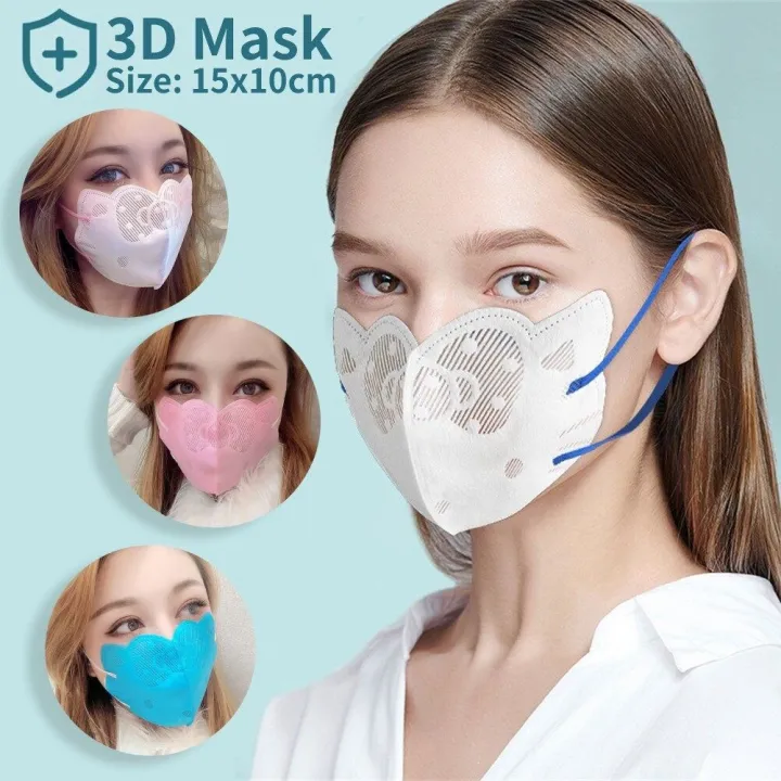 EFXeed Hellokitty Mask Cute 3D Three-dimensional Disposable Mouth Mask ...