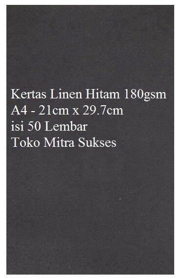 Kertas Linen Hitam A4 isi 50 Lembar | Lazada Indonesia