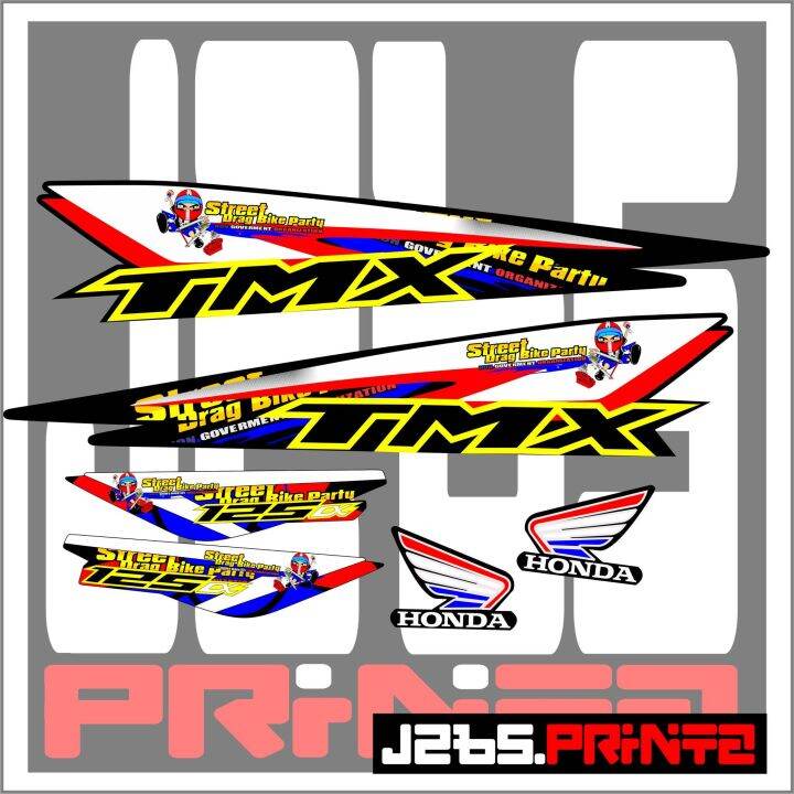 TMX 125 STREET DRAG BIKE PARTY DECALS | Lazada PH