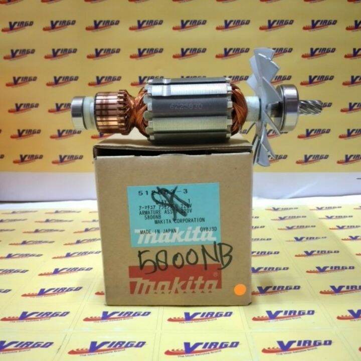 MAKITA ARMATURE ANGKER 5800NB ORIGINAL SPAREPARTS ASLI 5800 NB | Lazada ...