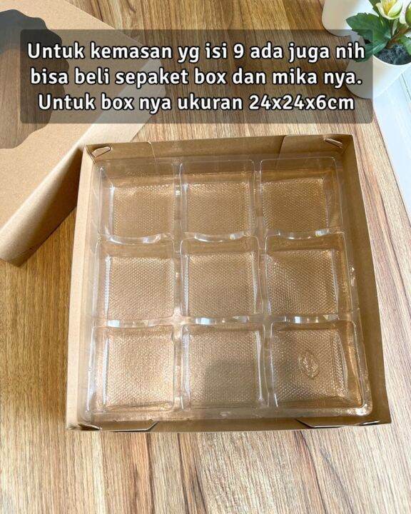 Box Kotak Packaging Mika Puding Pudding Pie Kecil Mini isi 9 | Lazada ...