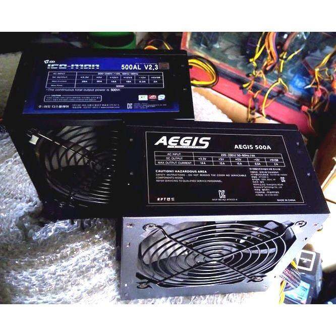 500W and 600W TRUE RATED PSU WITH DUAL 6 2PIN AND 4PIN BIGFAN BLACK ...