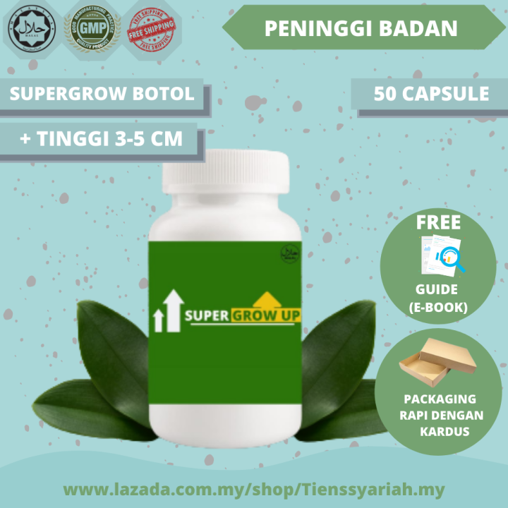 SUPER GROW UP CAPSULE SUPPLEMENT ORIGINAL peninggi badan herbal alami ...