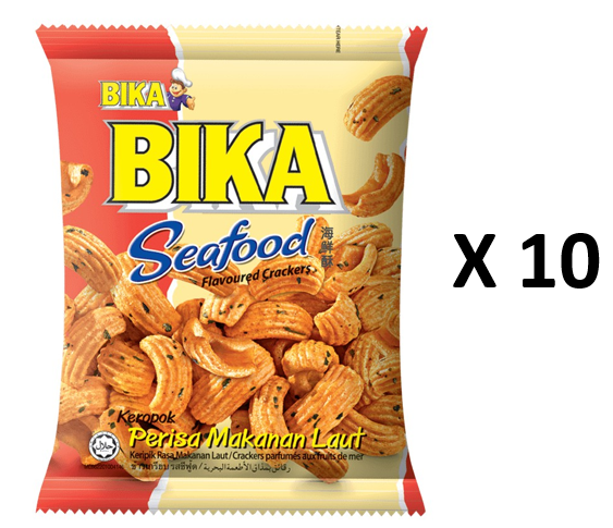 [PARTY PACK] BIKA KEROPOK 10PACKS x 70g - Seafood | Lazada