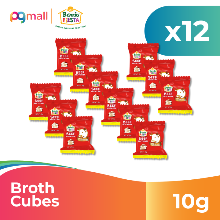 BARRIO FIESTA BEEF BROTH CUBES 10G X 12 (FG001208) | Lazada PH