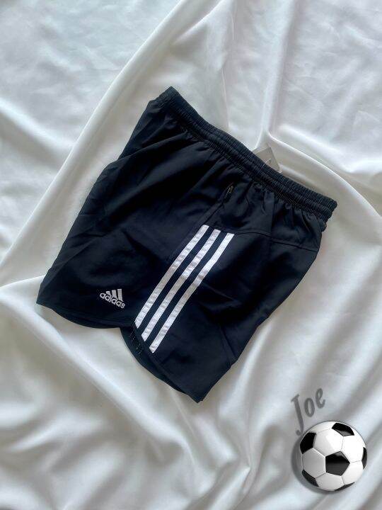 กางเกงออกกำลังกาย กางเกงกีฬาผู้ชาย ขาสั้น Adidas (Pocket, Black wt. White) | Lazada.co.th