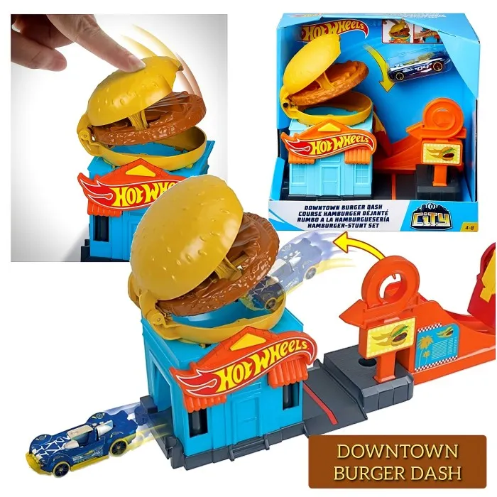 Hotwheels / Hot wheels Track City DOWNTOWN BURGER DASH FRH28 | Lazada ...