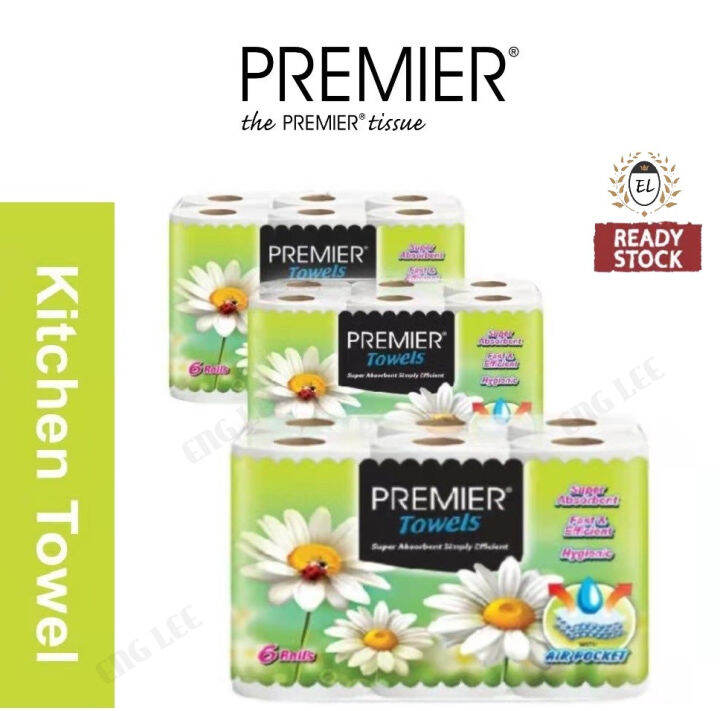 Premier Kitchen Tissue Towel Rolls 🔥Ready Stock🔥 Kitchen Tissue Rolls ...