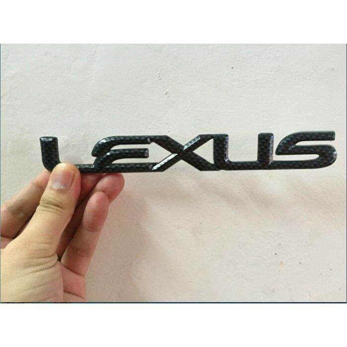 ZR 1 x ABS Carbon Fiber Pattern LEXUS Logo Car Rear Side Emblem Sticker ...