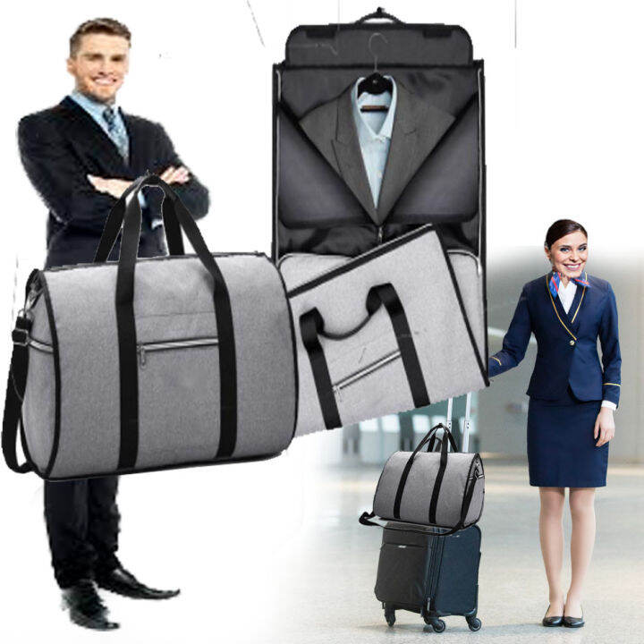 2 In 1 Hanging Suit Travel Bag Luggage Duffle Garment Bags | Lazada PH