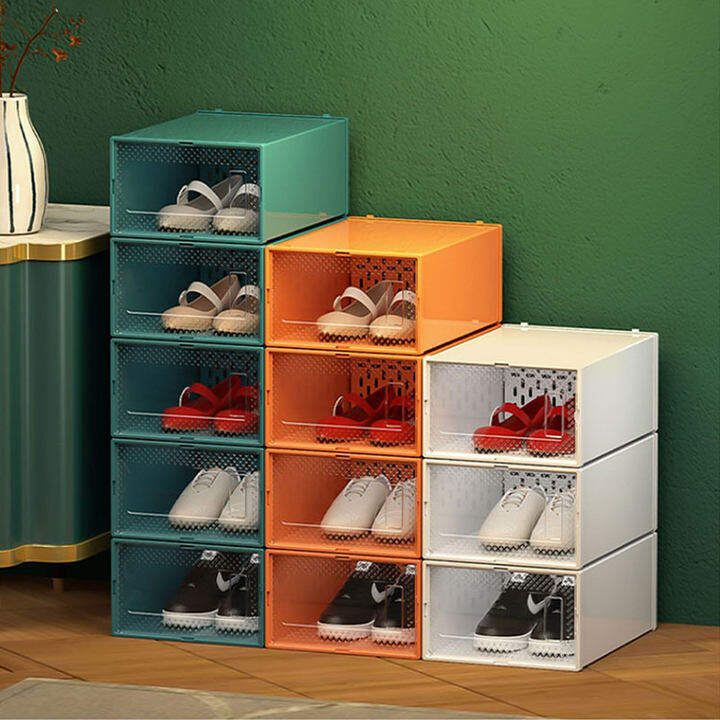 DYZY (6/12pcs) Shoe Box Storage Organizer Shoe Rack Organizer On Sale ...