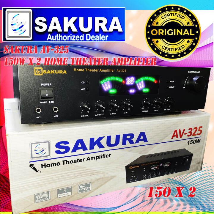 Sakura AV 325 Amplifier / Sakura AV-325 / Sakura Karaoke Amplifier 150w x 2 / Sakura / Karaoke ...