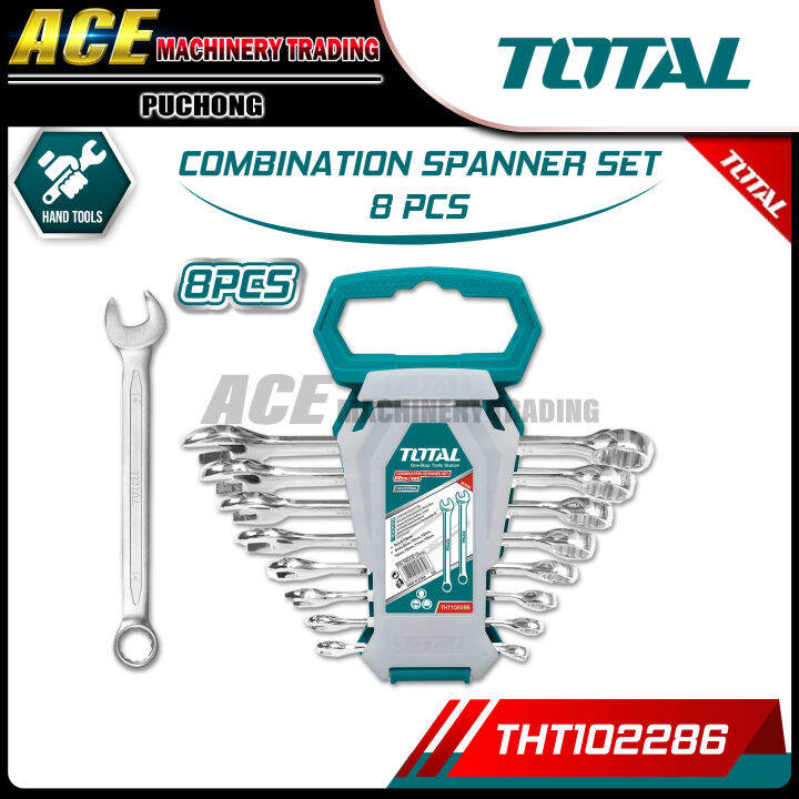 TOTAL 8pcs Combination Spanner Set Heavy Duty - THT102286 | Lazada