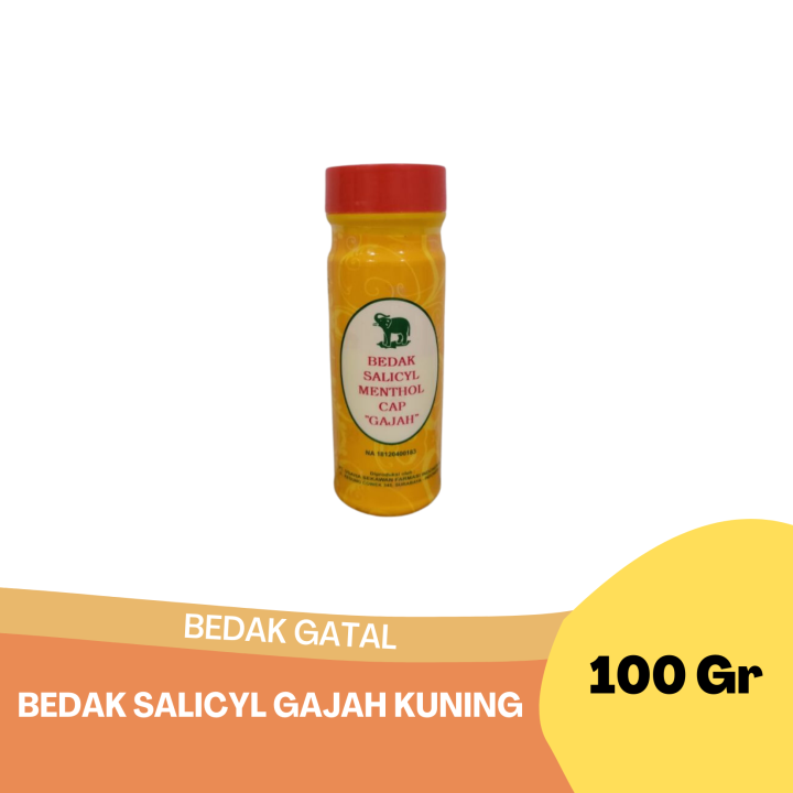 Bedak Salicyl Gajah Menthol 100 gr (kuning) | Lazada Indonesia