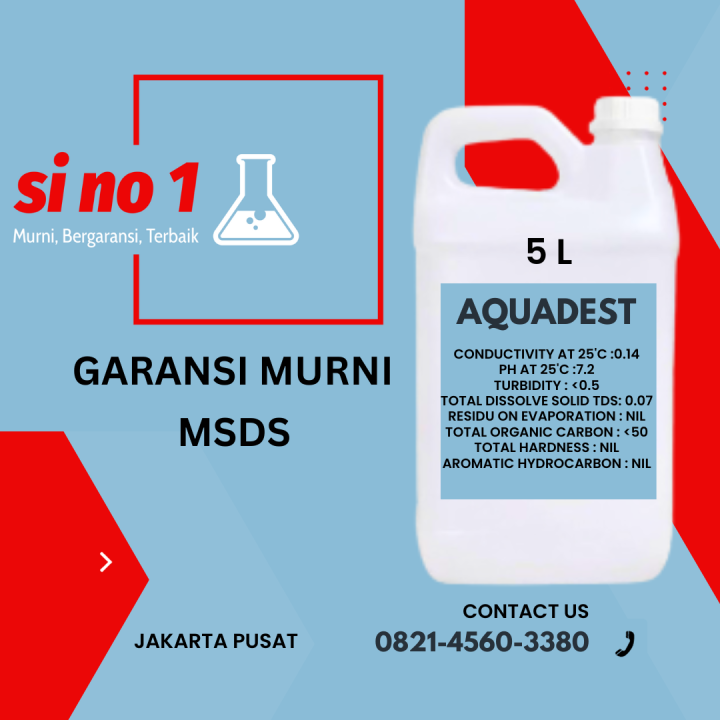 Aquadest / Air destilasi / Air Suling isi 5 liter Murni | Lazada Indonesia