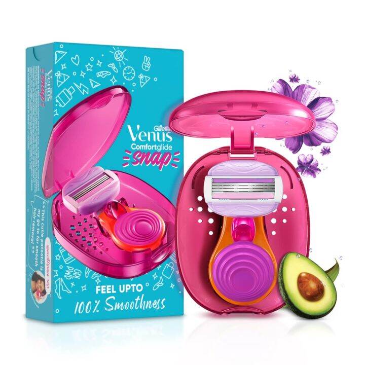 Gillette Venus Snap ชุดอุปกรณ์กำจัดขนสำหรับผู้หญิงรุ่นพิเศษพร้อมตลับ ...