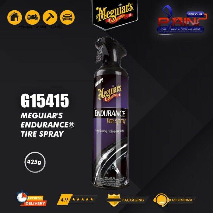 MEGUIARS Endurance Tire Spray 425g Aerosol Spray Perawatan Ban | Lazada ...