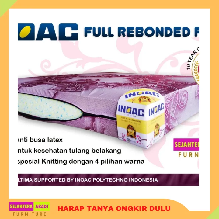 inoac foam kasur busa sakura spon full rebounded orthopedic garansi ...