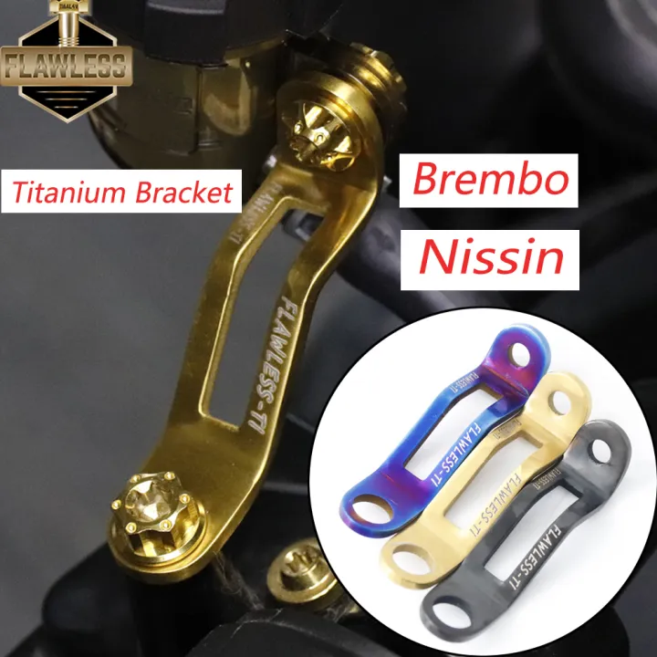 Flawless-Ti Gr5 Titanium Nissin Brembo Brake Master Bracket W Model ...