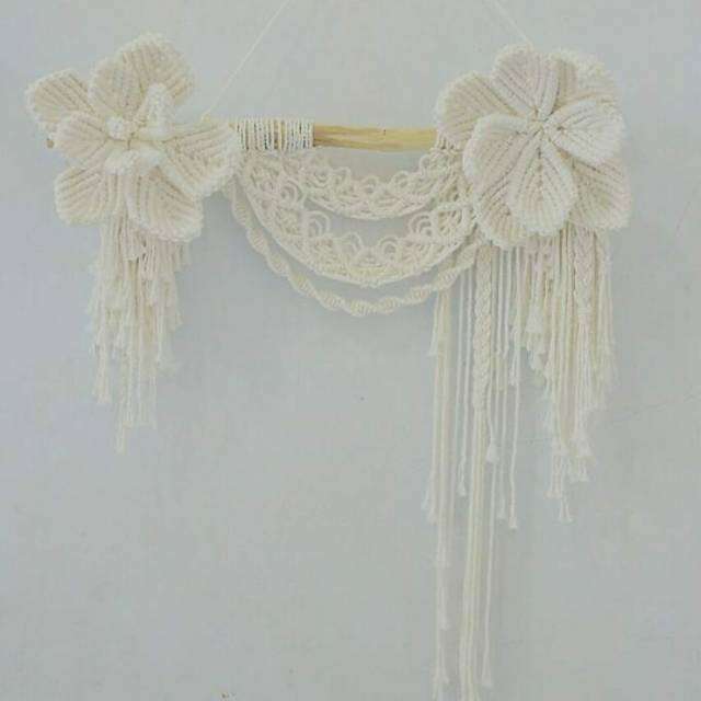 Macrame wallhanging/makrame hiasan dinding/ macrame flower | Lazada ...