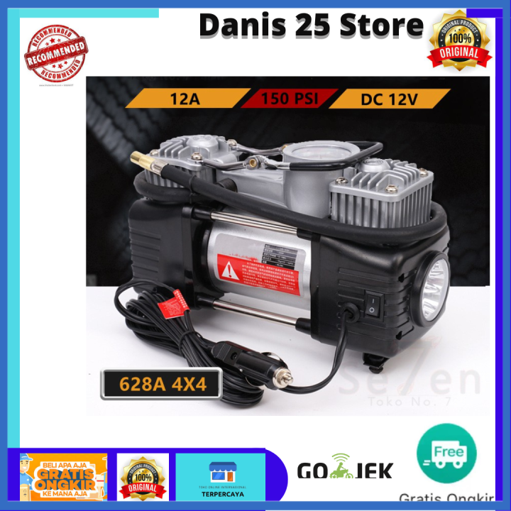 4x4 Pompa Otomatis Menggunakan Aki 12V Kompresor Agin Ban Mobil/Motor ...