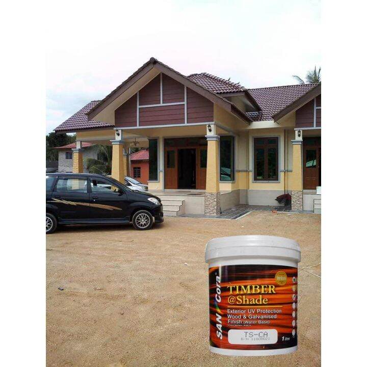 CAT BERWARNA UNTUK KAYU // Sancora Timber Shade 5 Liter || Cat Kayu ...