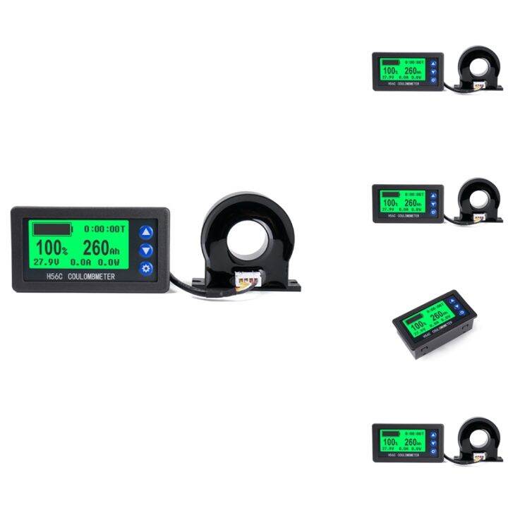 Battery Monitor Hall Coulomb Meter DC 8-100V Lifepo4 Lead-Acid Li-Ion ...