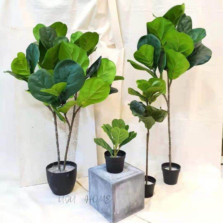 NEW Tropical Plants Large Artificial Ficus Tree Branch Real Touch ...