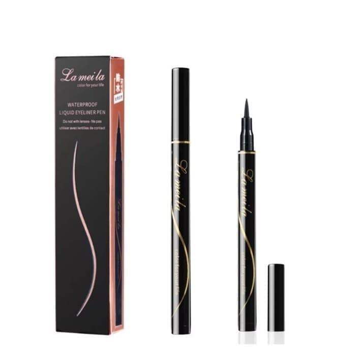 Lameila La Meila Eyeliner Pen Waterproof Long Lasting Pigmented Spidol ...
