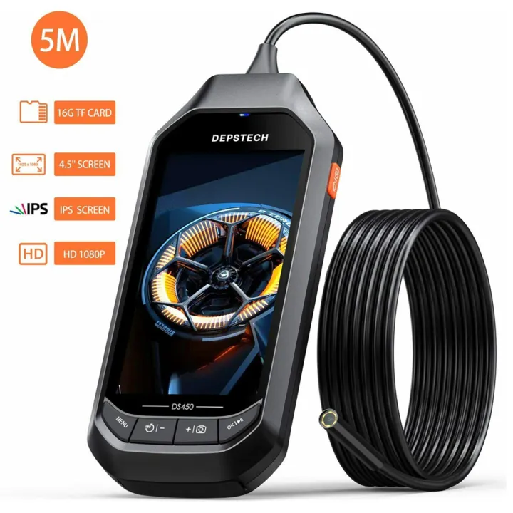 DEPSTECH Car Endoscope 4.5" IPS Endoscopic Camera 2.0MP 5.0MP Mini ...