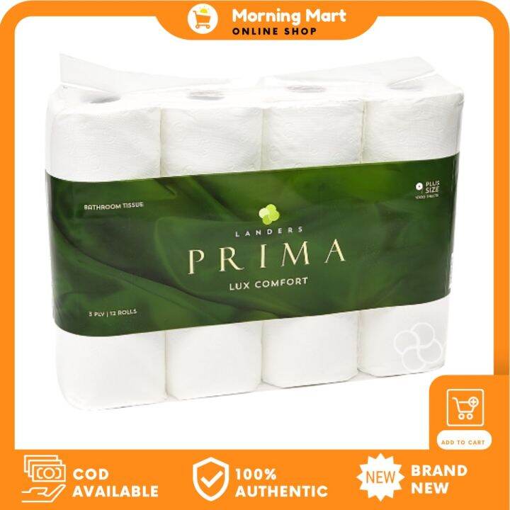 Prima Lux Comfort 3-Ply Bathroom Tissue 1000s 12 Rolls | Lazada PH