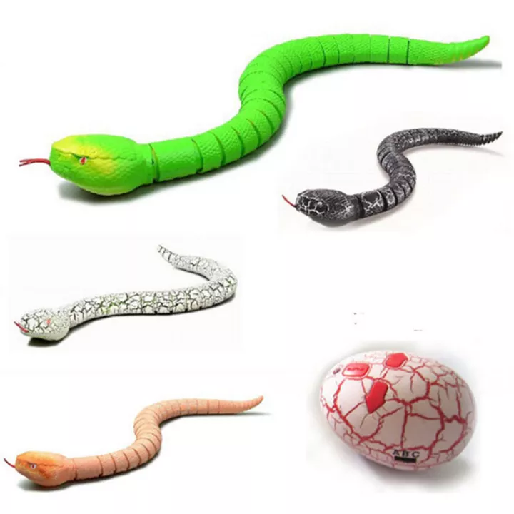 หุ่นยนต์งูบังคับวิทยุ งูบังคับรีโมท ของเล่น 3 สี radio controlled snake ...